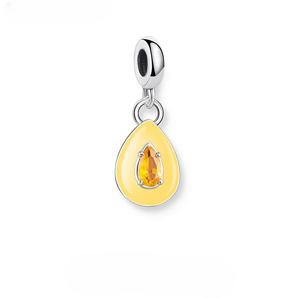 Yellow Tear Drop Charm – Alisala